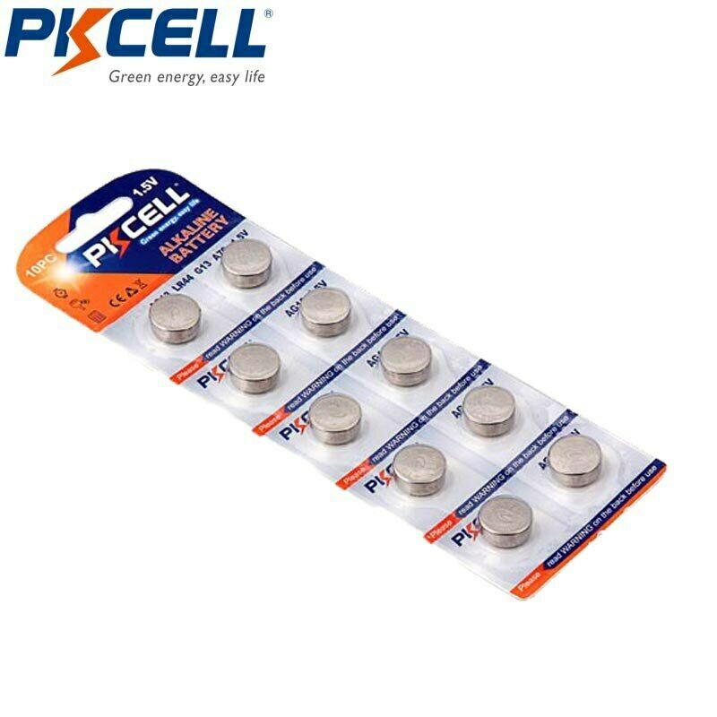 10 PKCELL LR44 AG13 A76 L1154 G13 357 SR44W 1.5V Alkaline Button Cell – BEST PHONE PARTS